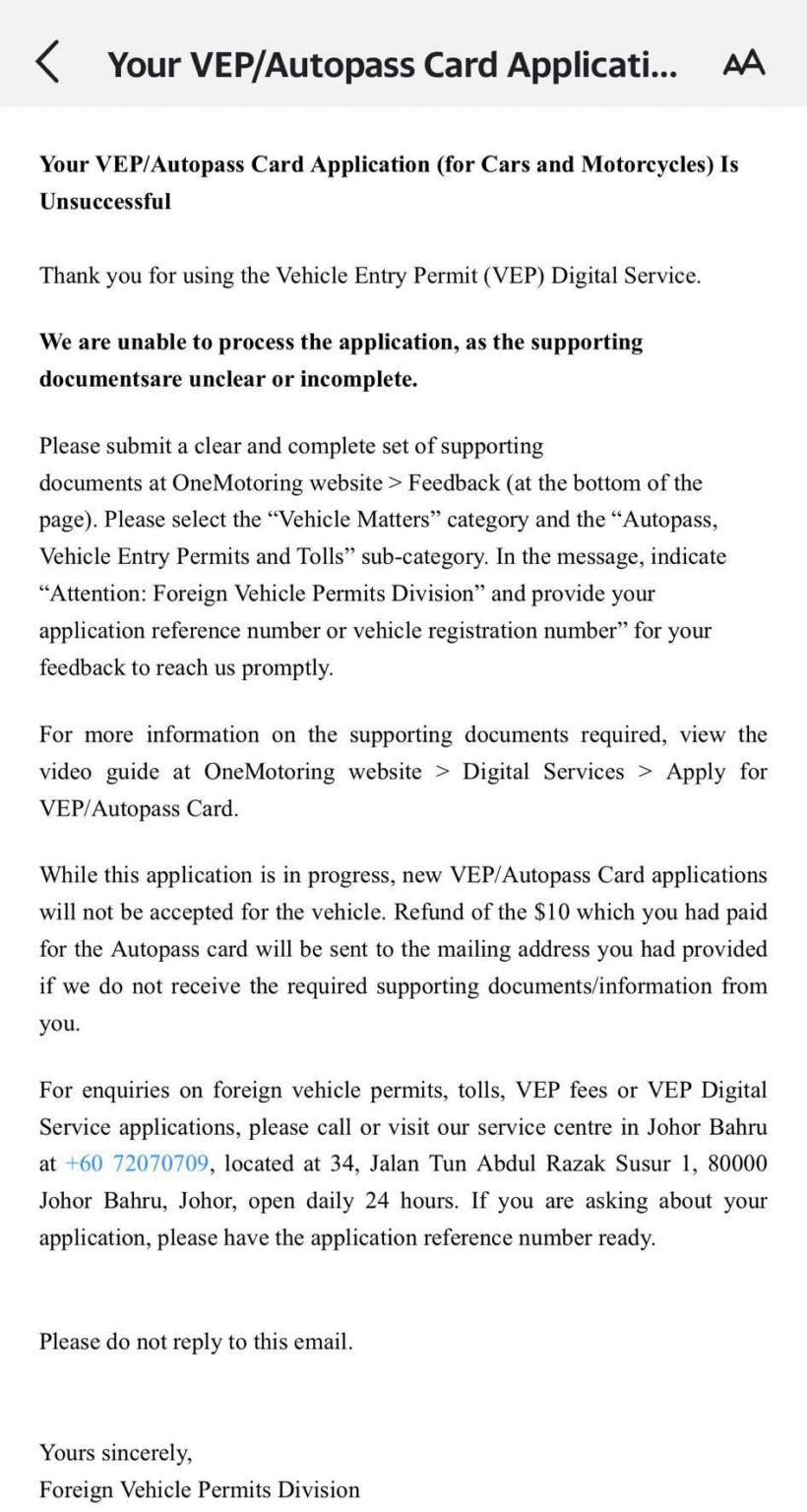 How to Apply for VEP/ Autopass Card for Foreign-Registered Car or ...